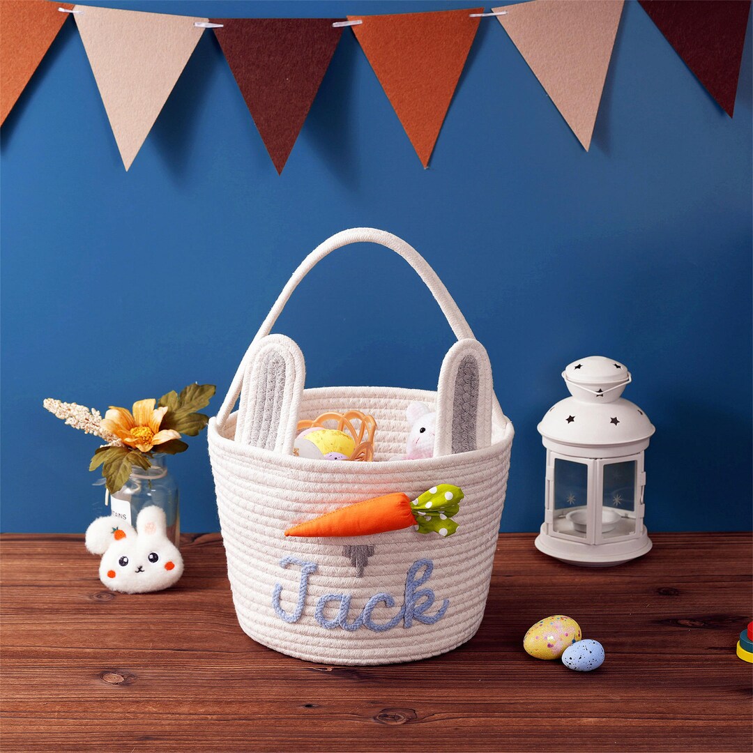 Personalized Easter Basket Gift for Kids, Custom Easter Gift Basket ...