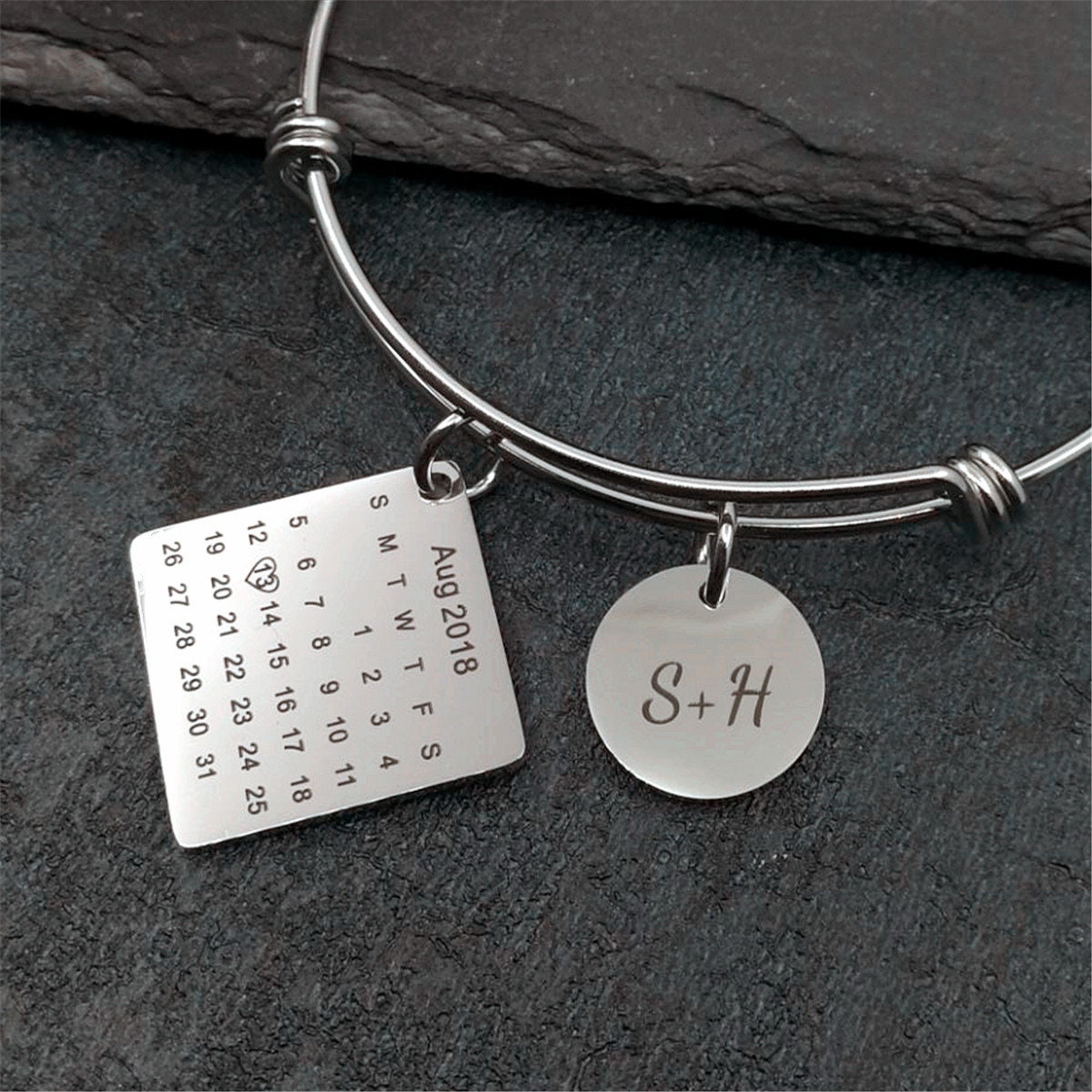 Custom Personalized Calendar Keychain Engraved Calendar | Etsy