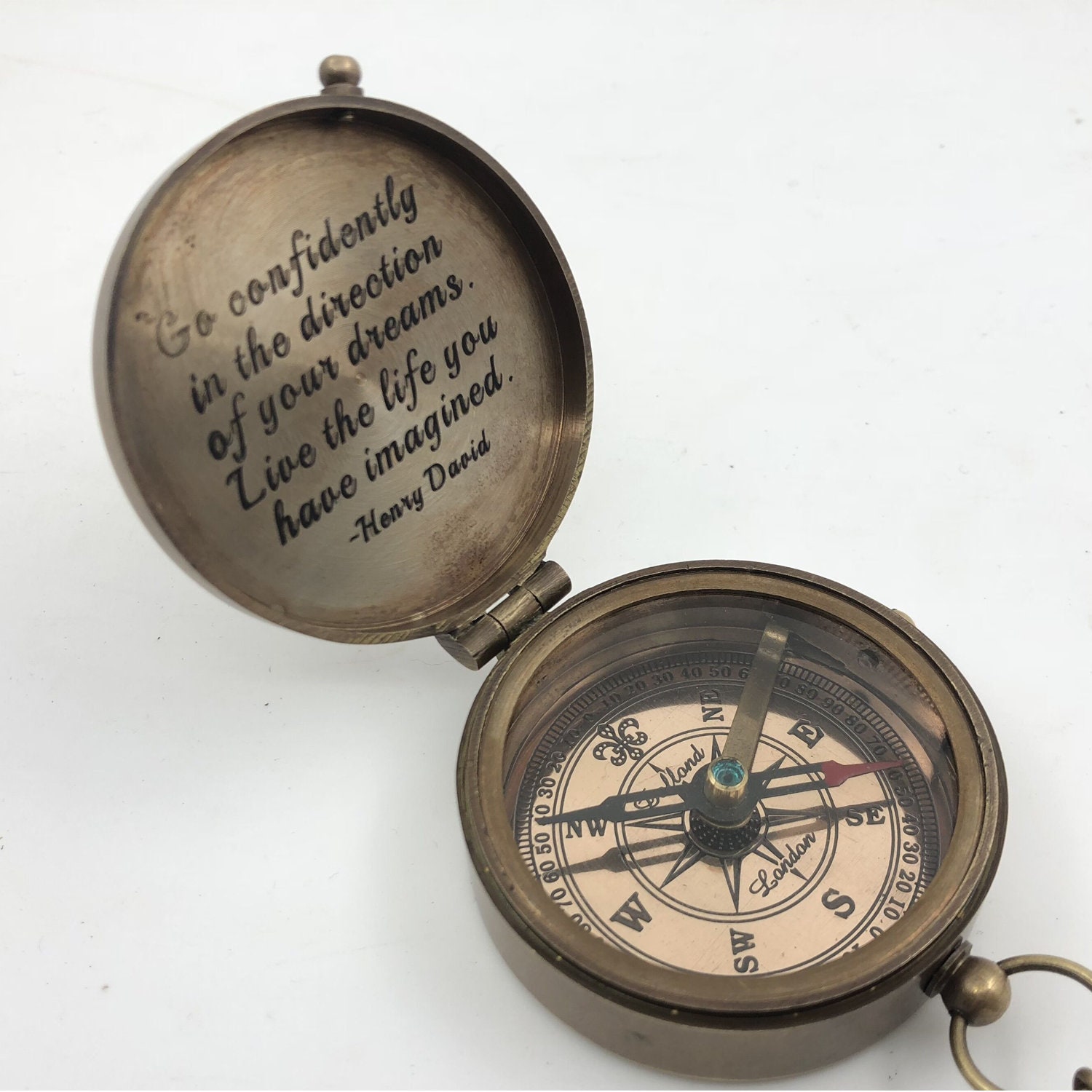 Custom Personalized Compass Engraved Working Compass Etsy