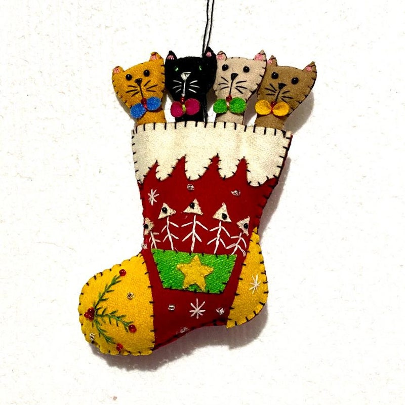 Felt Cat Applique - Etsy