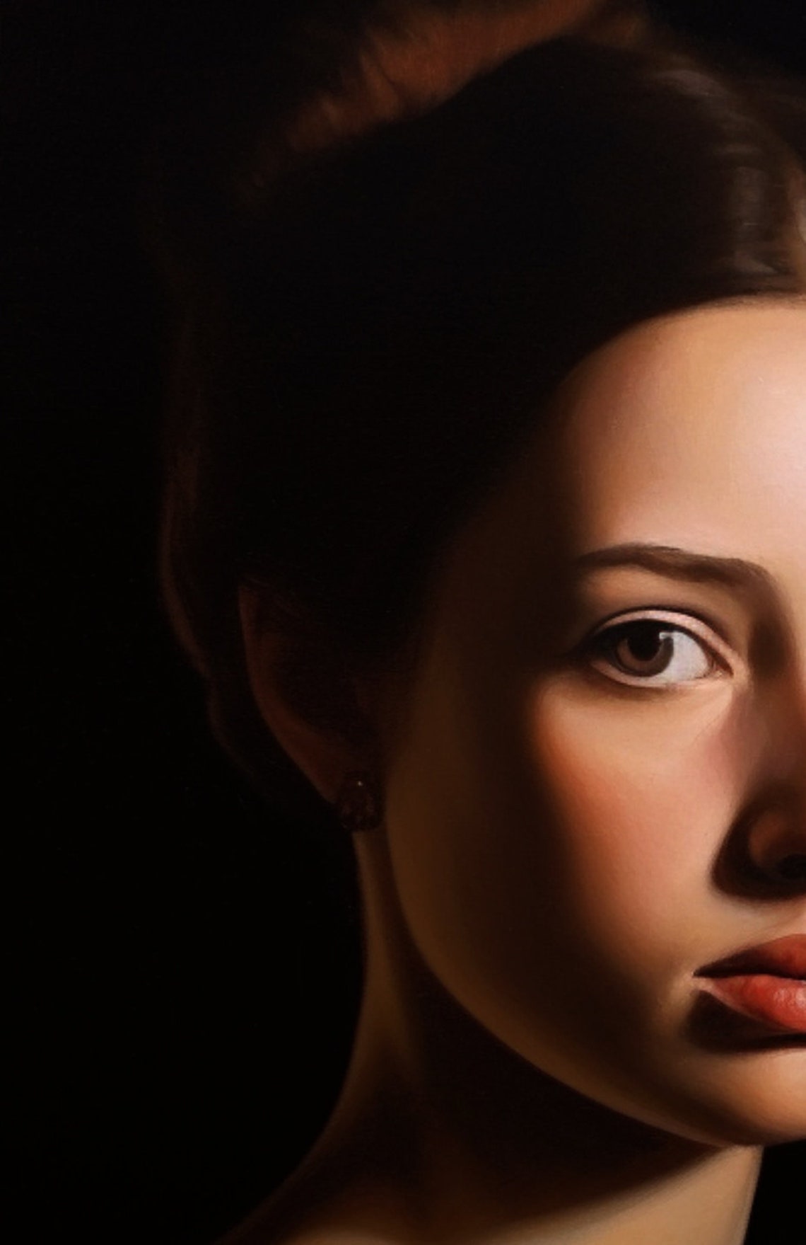 Portrait of Woman 0806232, Signed by Italian Artist Gennaro Santaniello ...