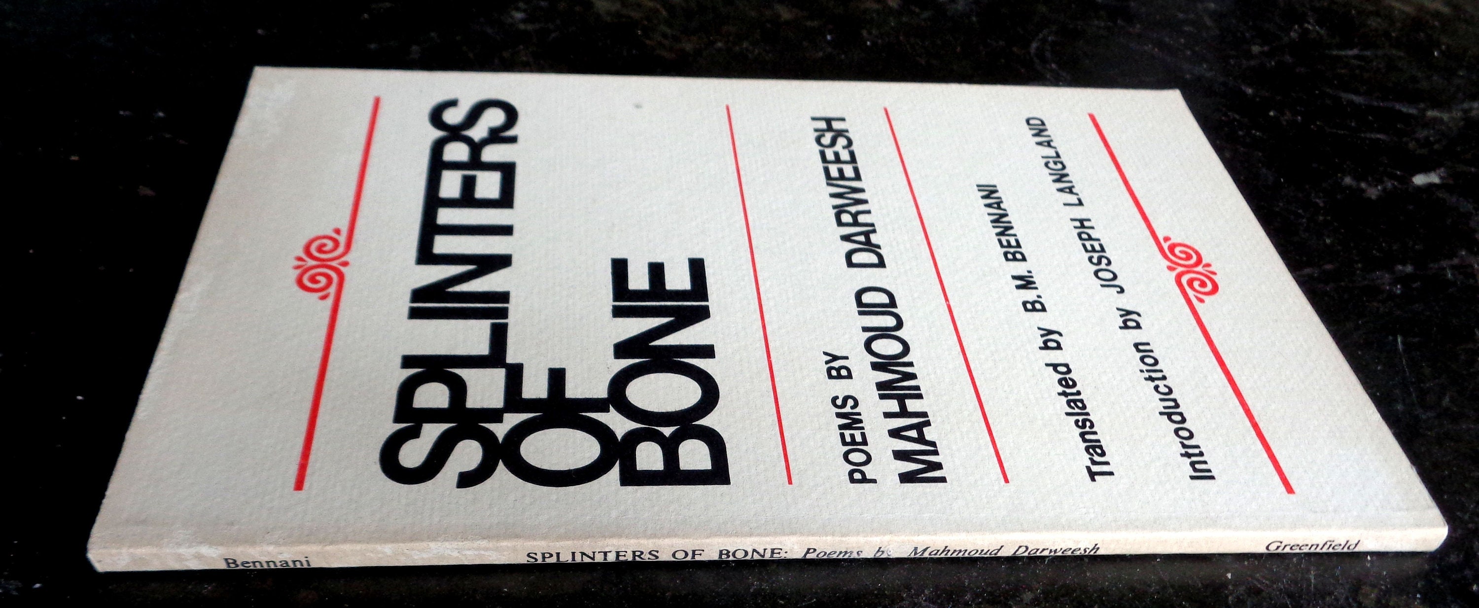 Splinters of Bone by Mahmoud Darweesh - Etsy
