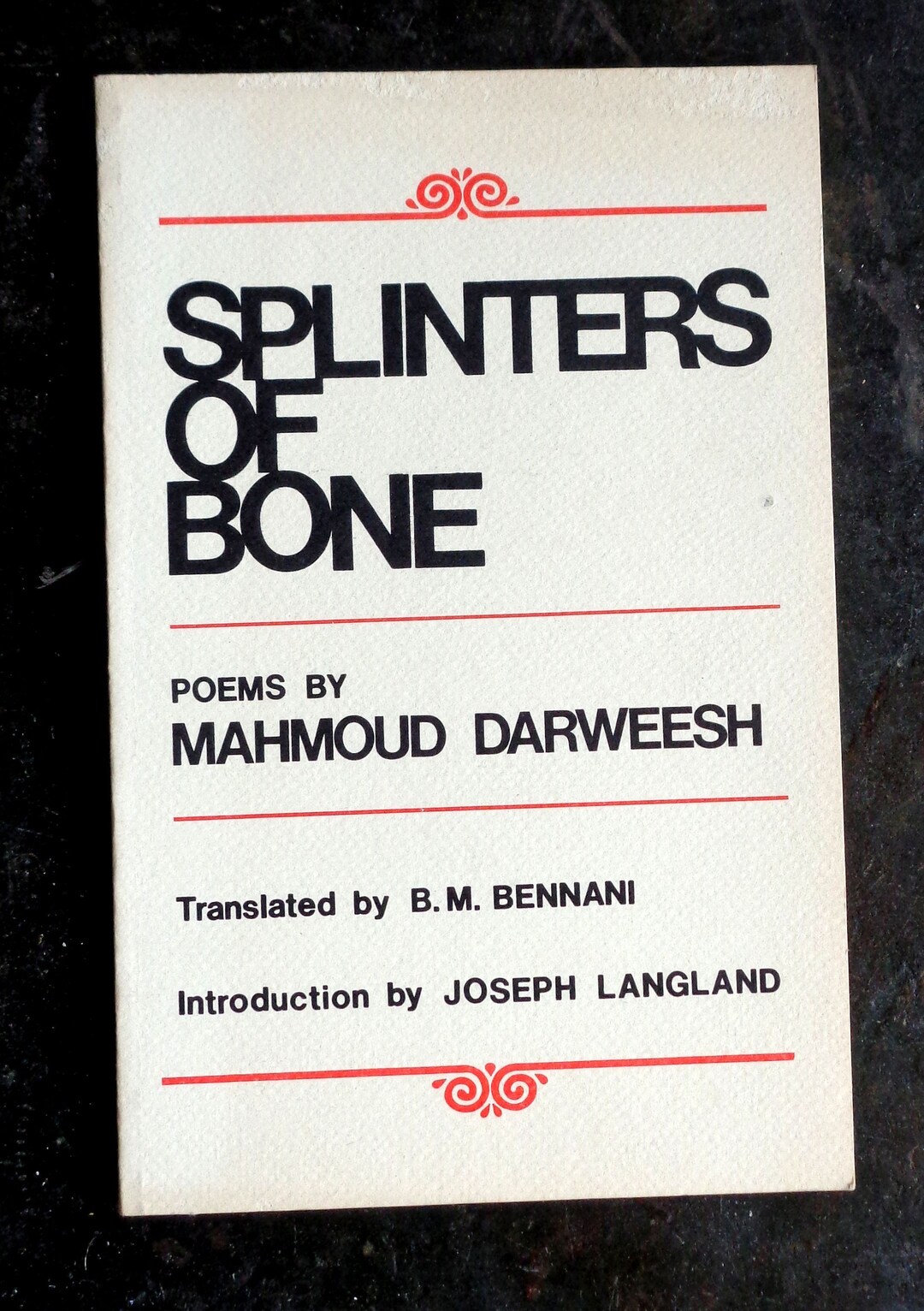 Splinters of Bone by Mahmoud Darweesh - Etsy