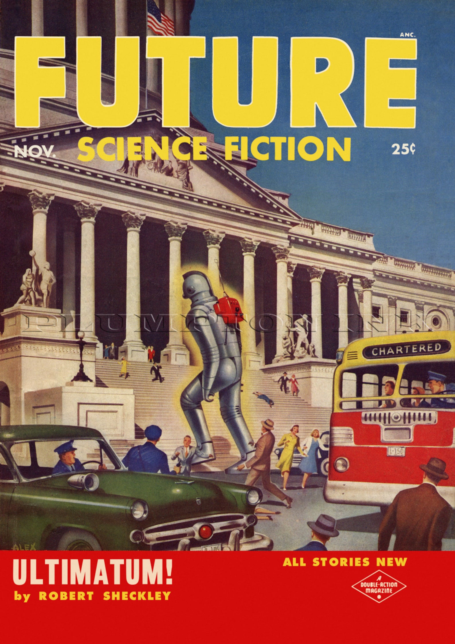 Science Fiction Poster. Reproduction of a Future Science Fiction Comic ...