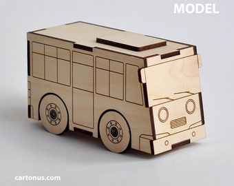 Laser Cut Bus | Etsy