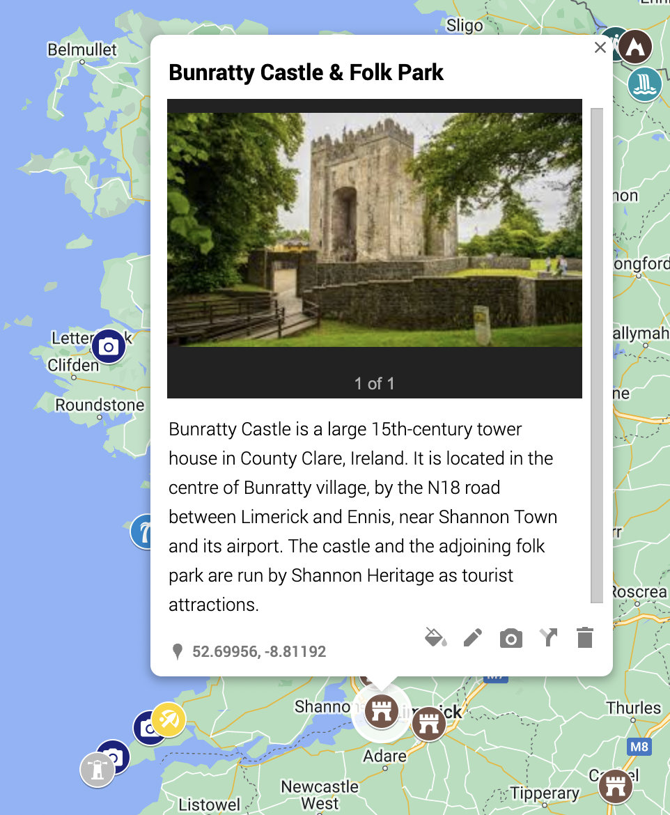 Ireland Locations Map - Etsy