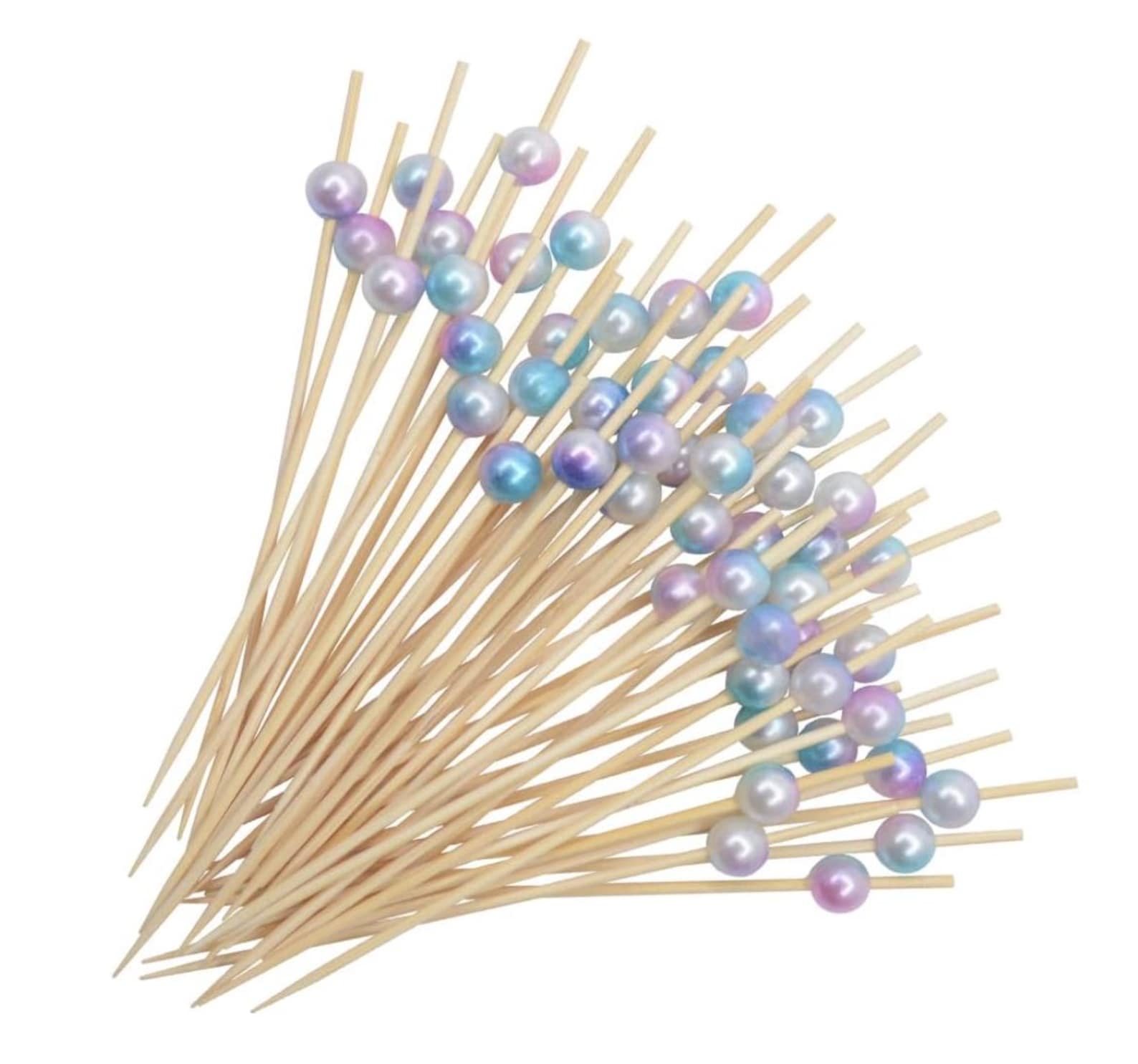 10-25-50-100 Piece Pearl Charcuterie Picks-fancy Cocktail Picks-fany ...