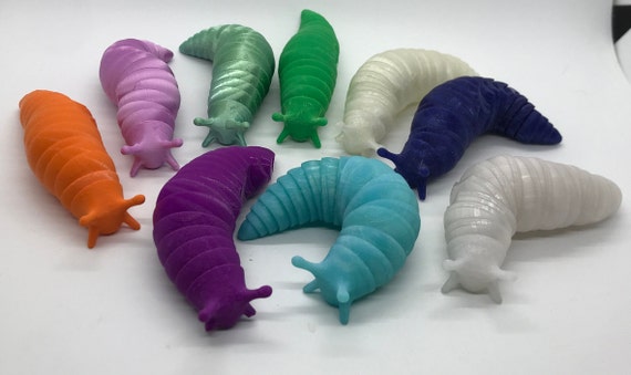 Fidget Slug-articulating Stim Toy-adult Fidget Toy-slug - Etsy