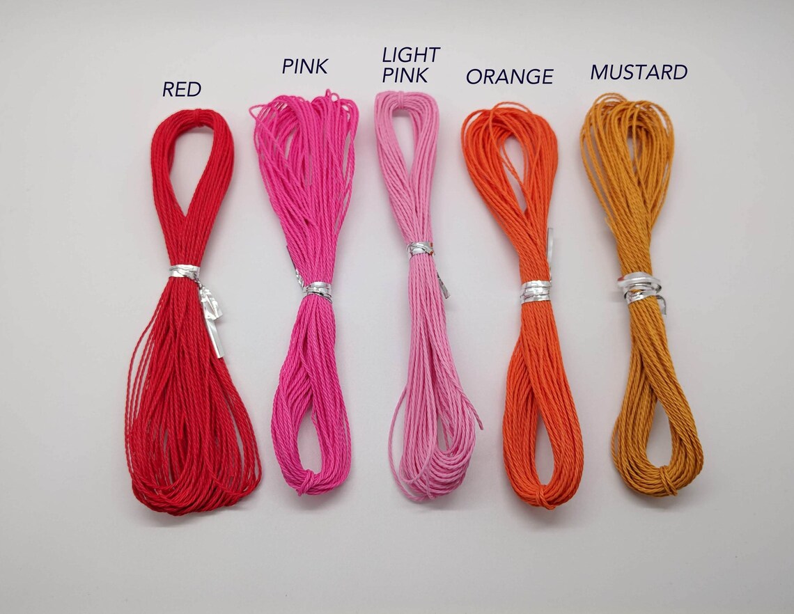 1mm Waxed Polyester Cord 38 Feet of Waxed Cord 1mm Beading - Etsy