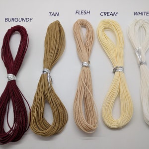 1mm Waxed Polyester Cord, 38 Feet of Waxed Cord, 1mm Beading Cord ...