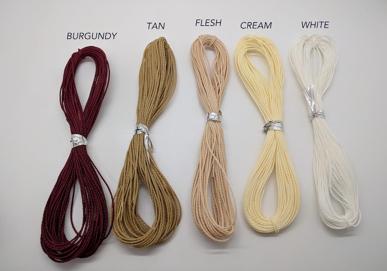 1mm Waxed Polyester Cord 38 Feet of Waxed Cord 1mm Beading - Etsy