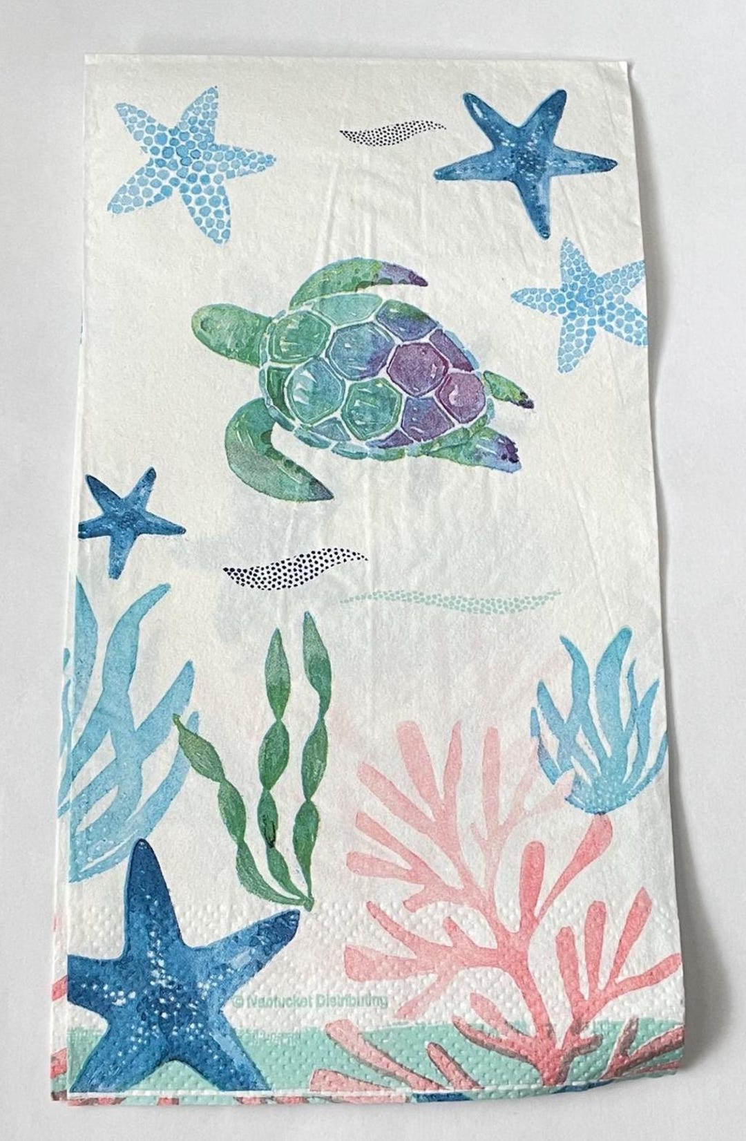 Sea Turtle Napkin for Decoupage-turtle Themed Decoupage Napkin-turtle ...