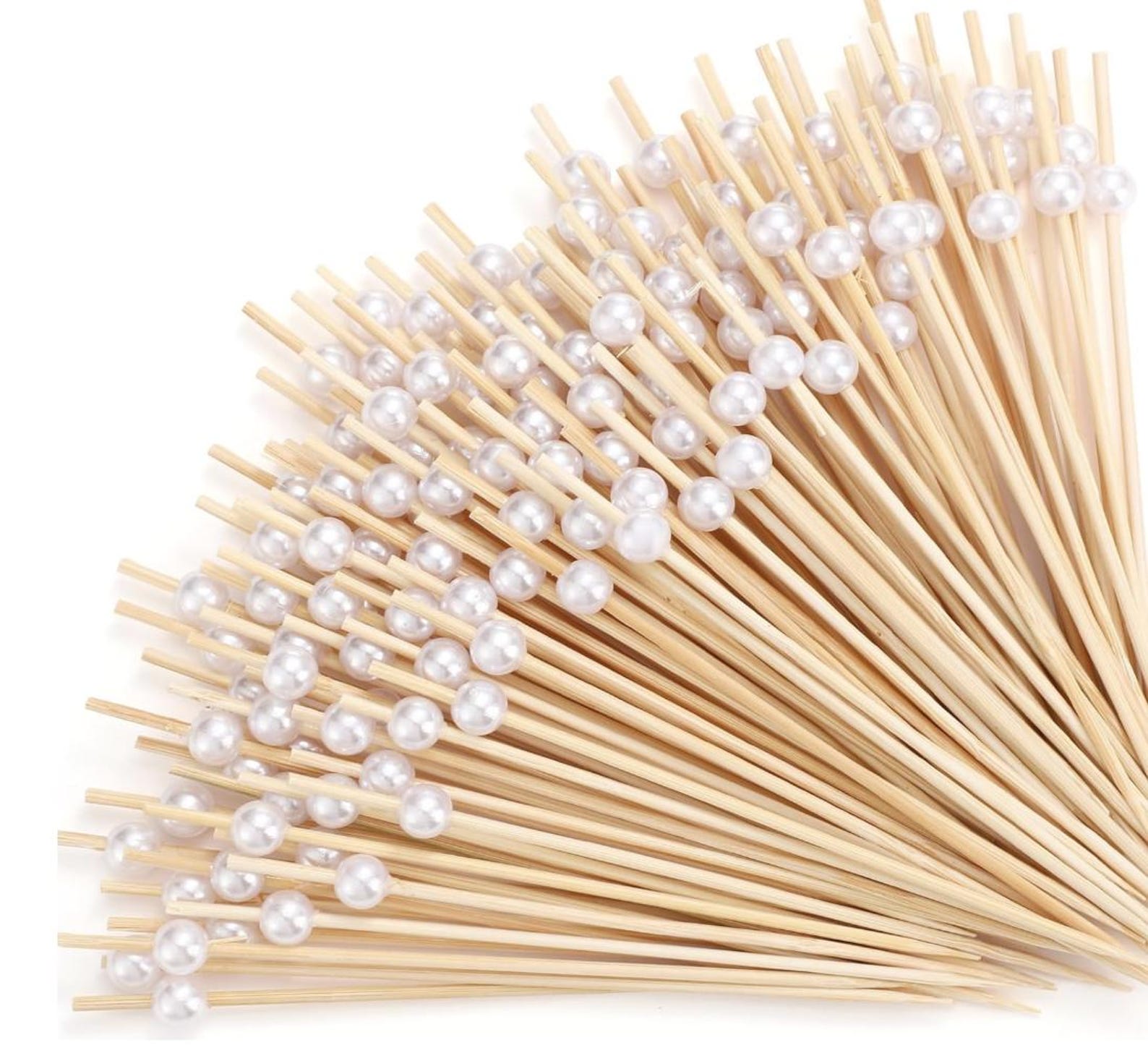 10-25-50-100 Piece Pearl Charcuterie Picks-fancy Cocktail Picks-fany ...