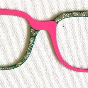Wicked Elphaba Glinda Inspired 3D Printed Eyewear Topper- Pink and ...