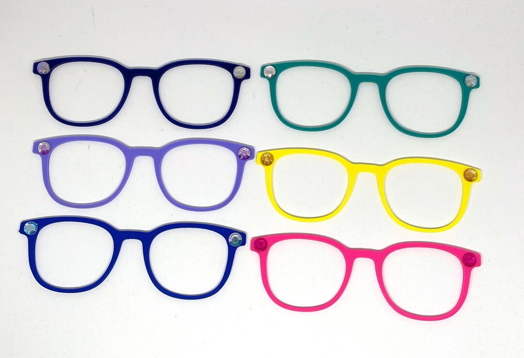 3D Printed Faux Rhinestone Magnetic Glasses Toppers for Reese ...