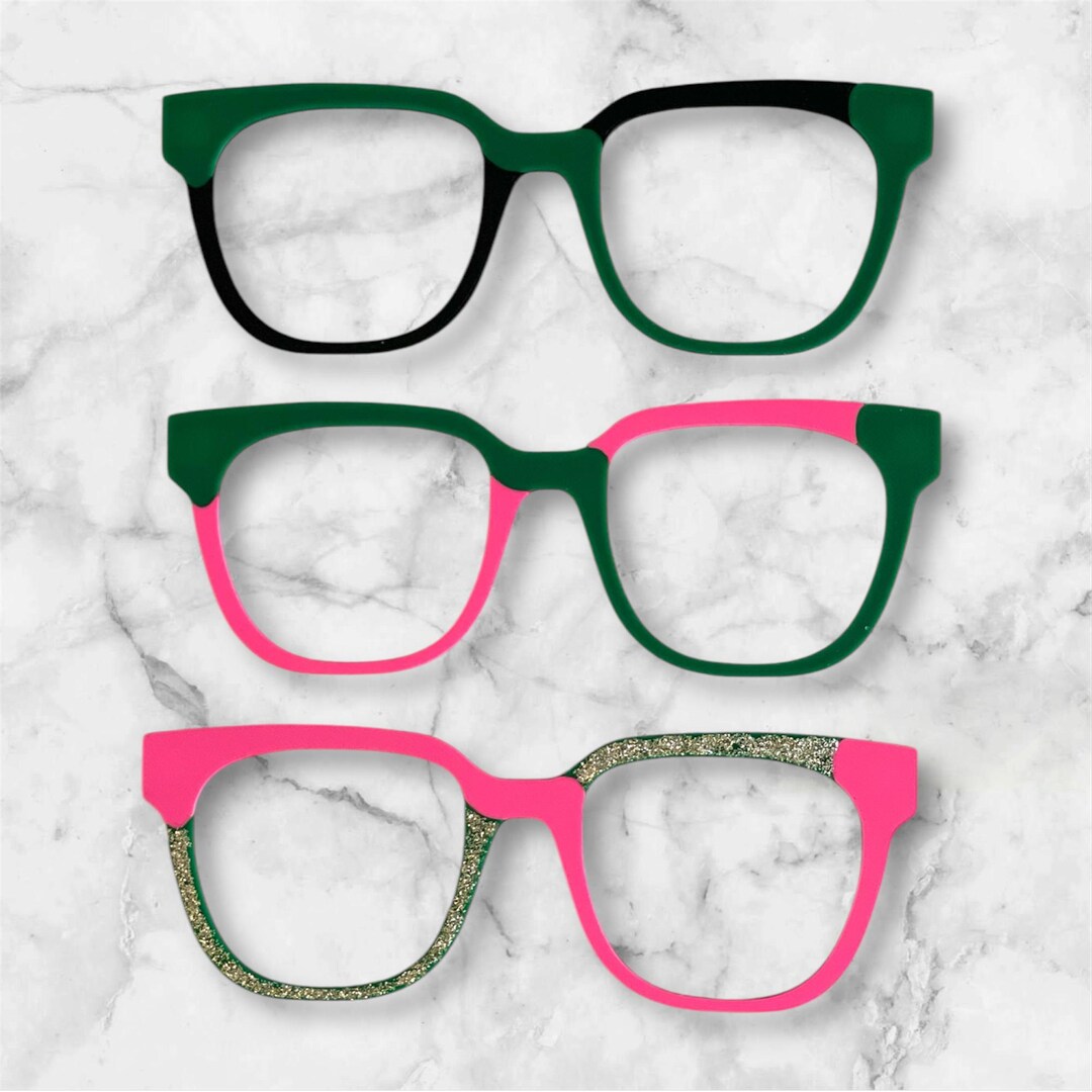 Wicked Elphaba Glinda Inspired 3D Printed Eyewear Topper- Pink and ...
