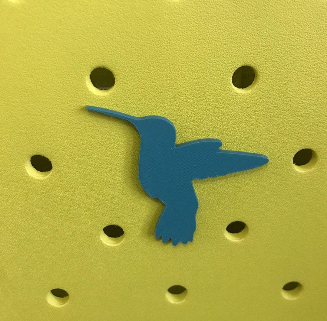 Hummingbird Bogg Bit-hummingbird Bogg Charm-hummingbird Bag Charm-3d ...