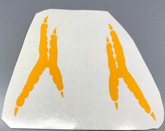 Parrot Talon Prints Vinyl Decal - Etsy