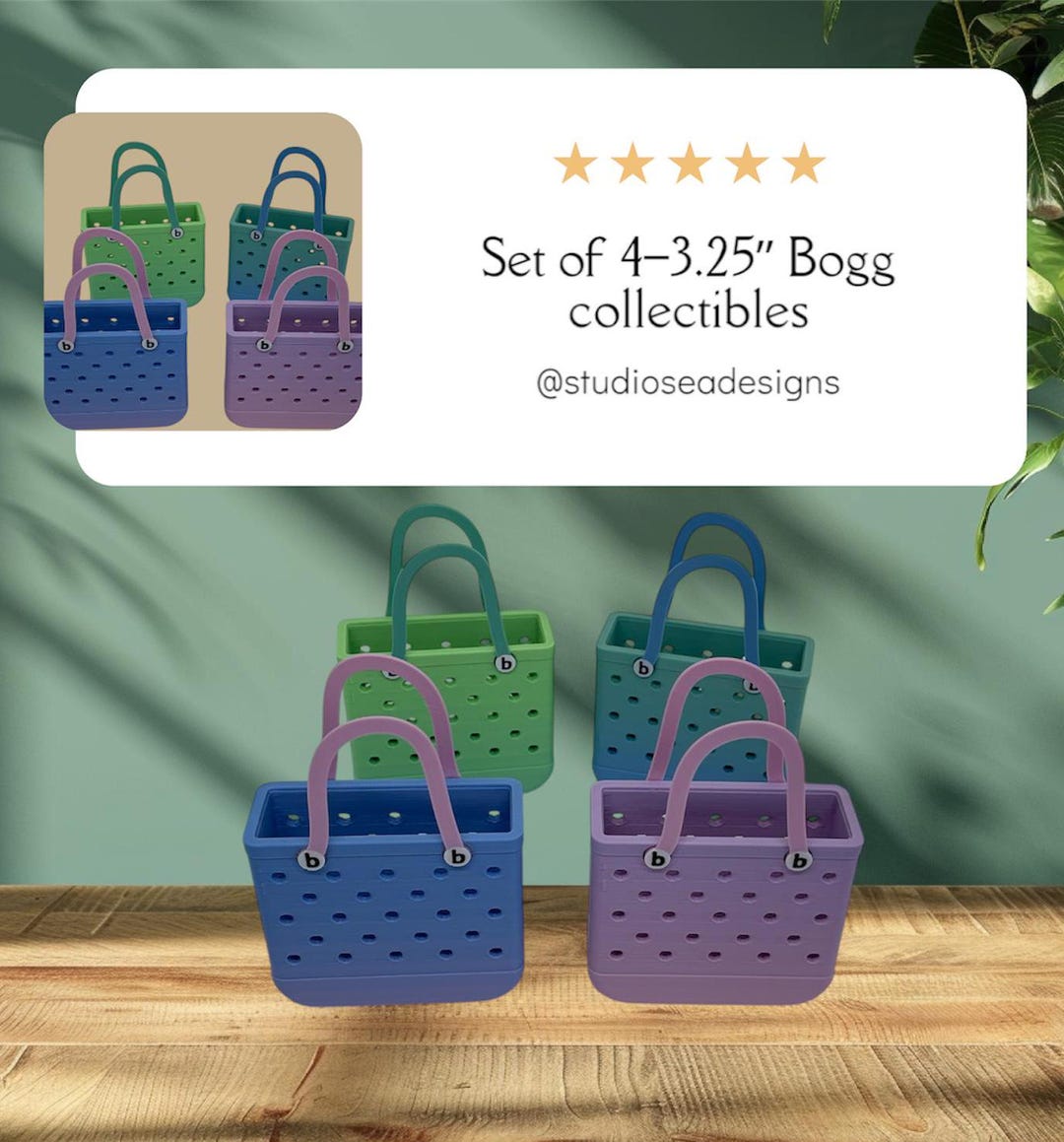 LIMITED Edition! Set of 4 Miniature Bogg Bags-mini Bogg Bag Replicas ...