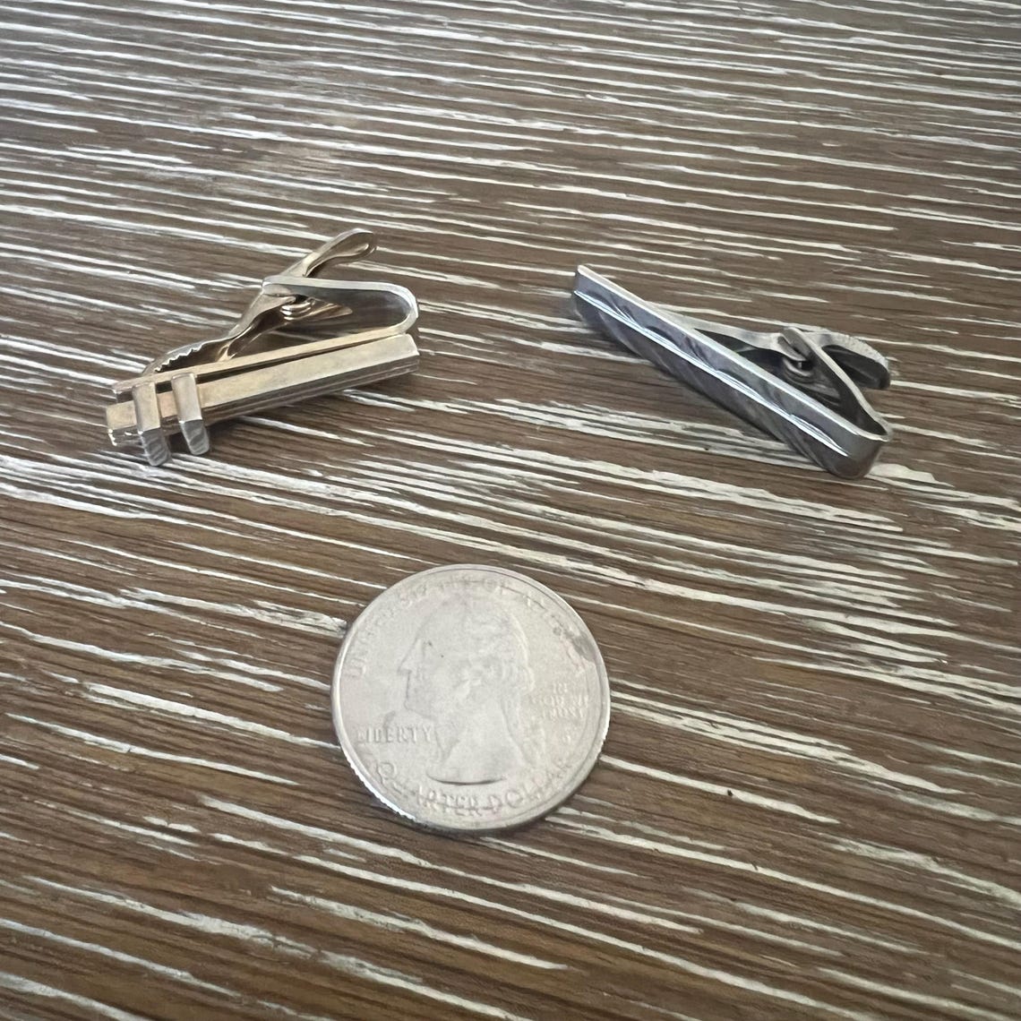 3 Vintage Gold Silver Tie Clips, Gold Stick Pin - Etsy