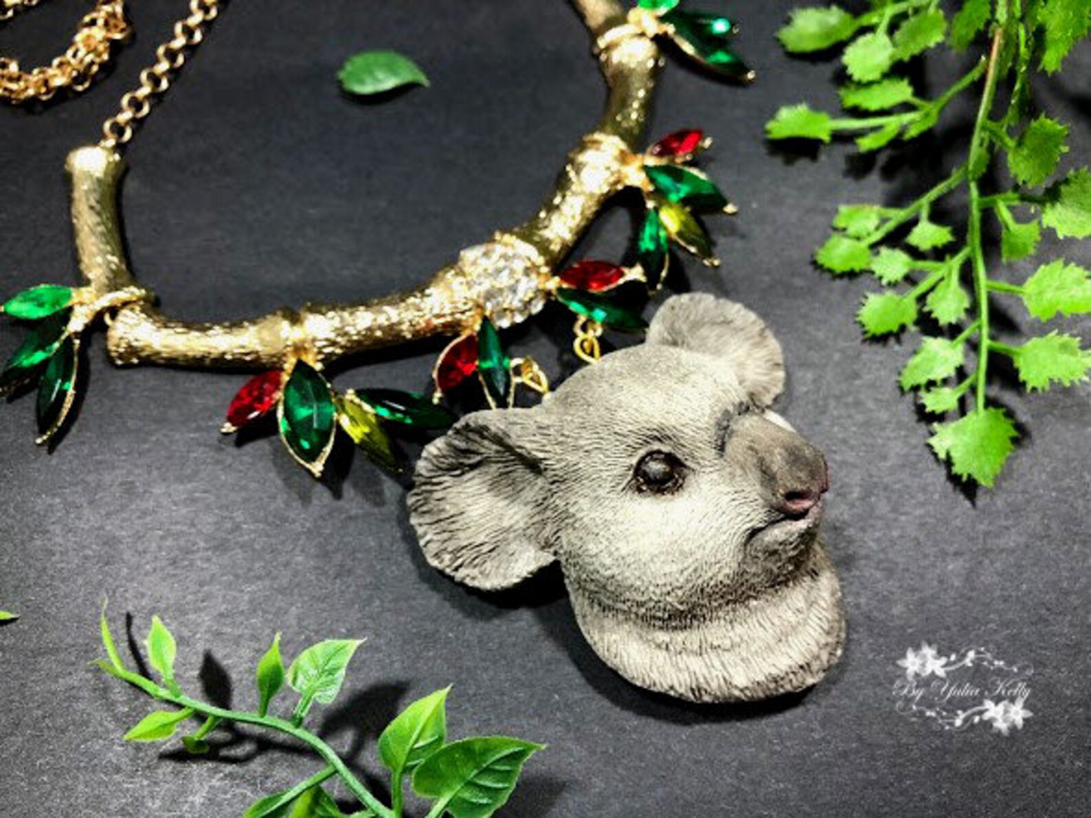 Polymer Clay Koala Koala Necklace Australia Koala Necklace - Etsy