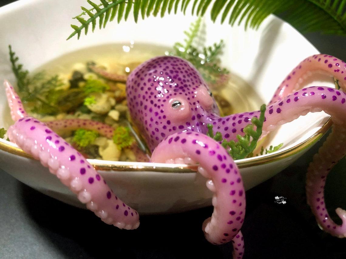 Handmade Polymer Clay Octopus, Octopus Home Decor, Octopus Polymer Clay ...