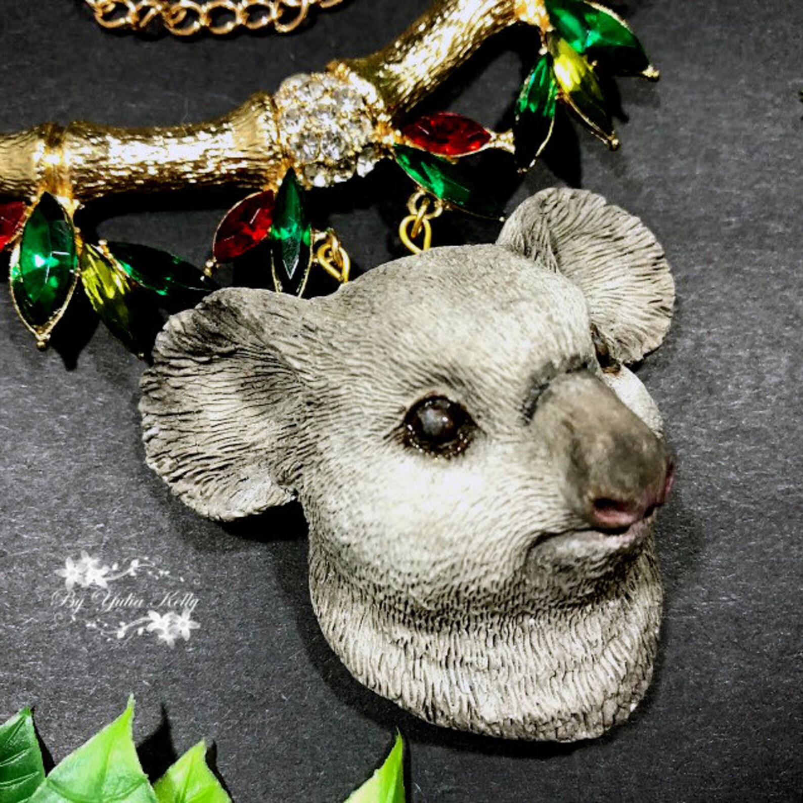 Polymer Clay Koala Koala Necklace Australia Koala Necklace - Etsy