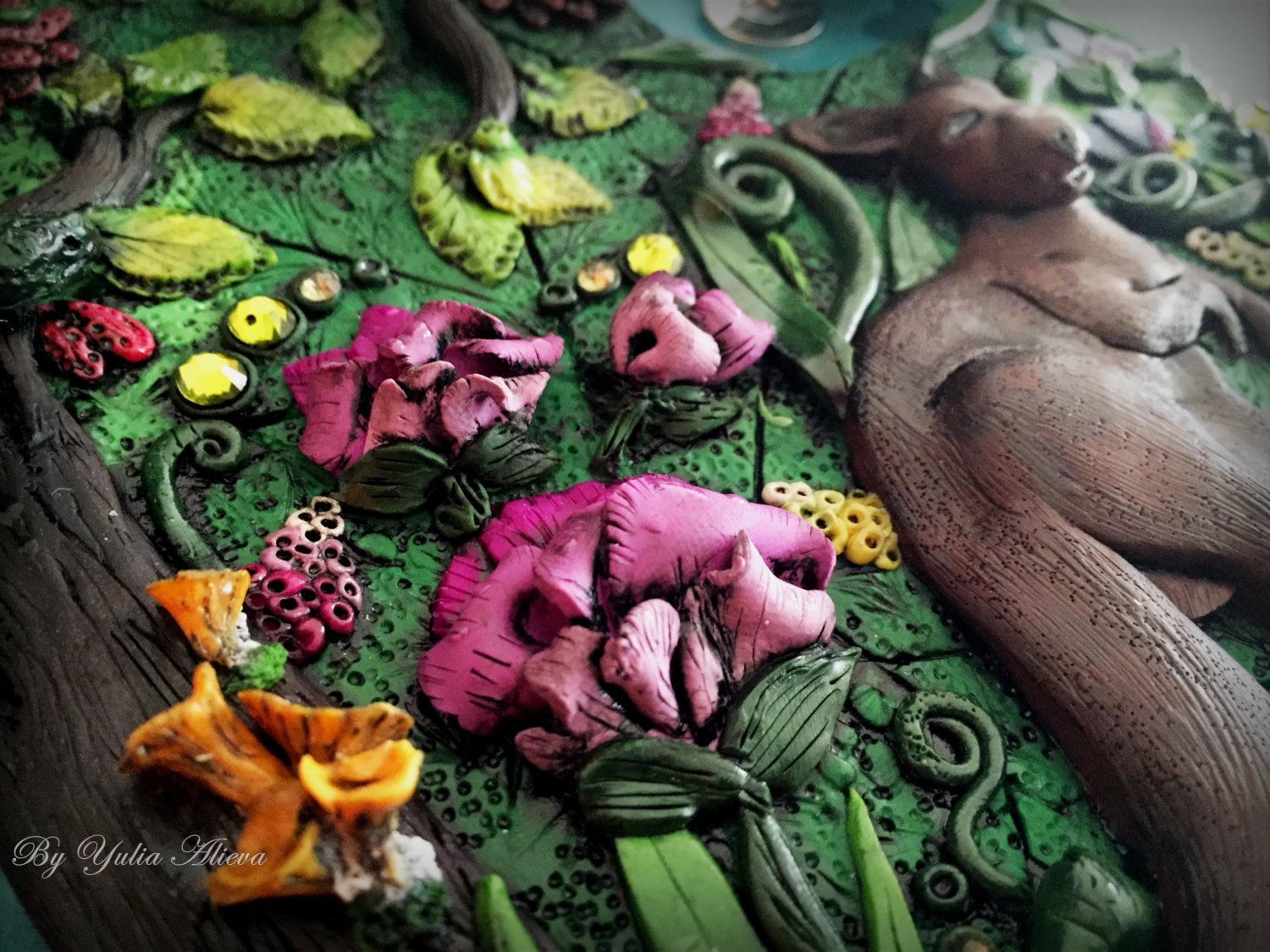 Polymer Clay Cover, Notebook Cover, Journal Cover, Polymer Clay Journal ...