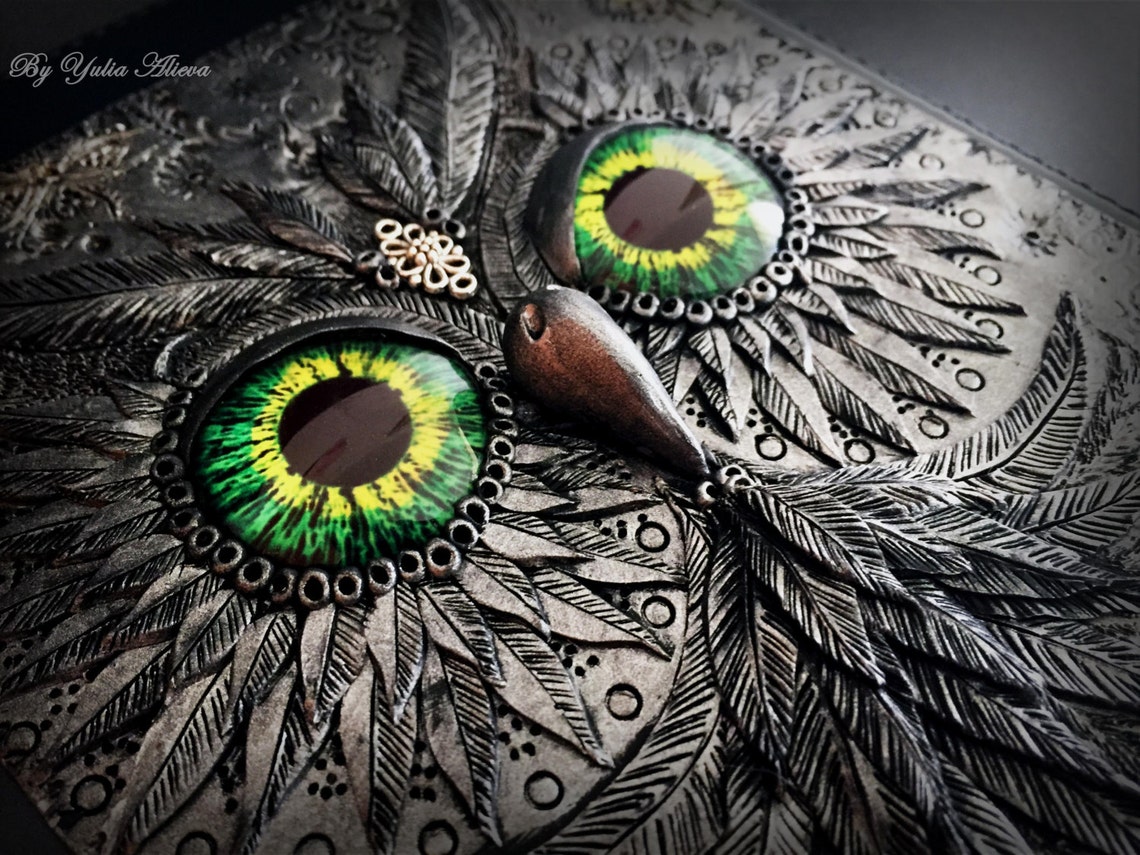 Polymer Clay Cover, Notebook Cover, Journal Cover, Polymer Clay Journal ...