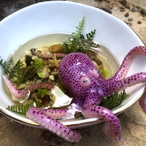 Handmade Polymer Clay Octopus, Octopus Home Decor, Octopus Polymer Clay ...