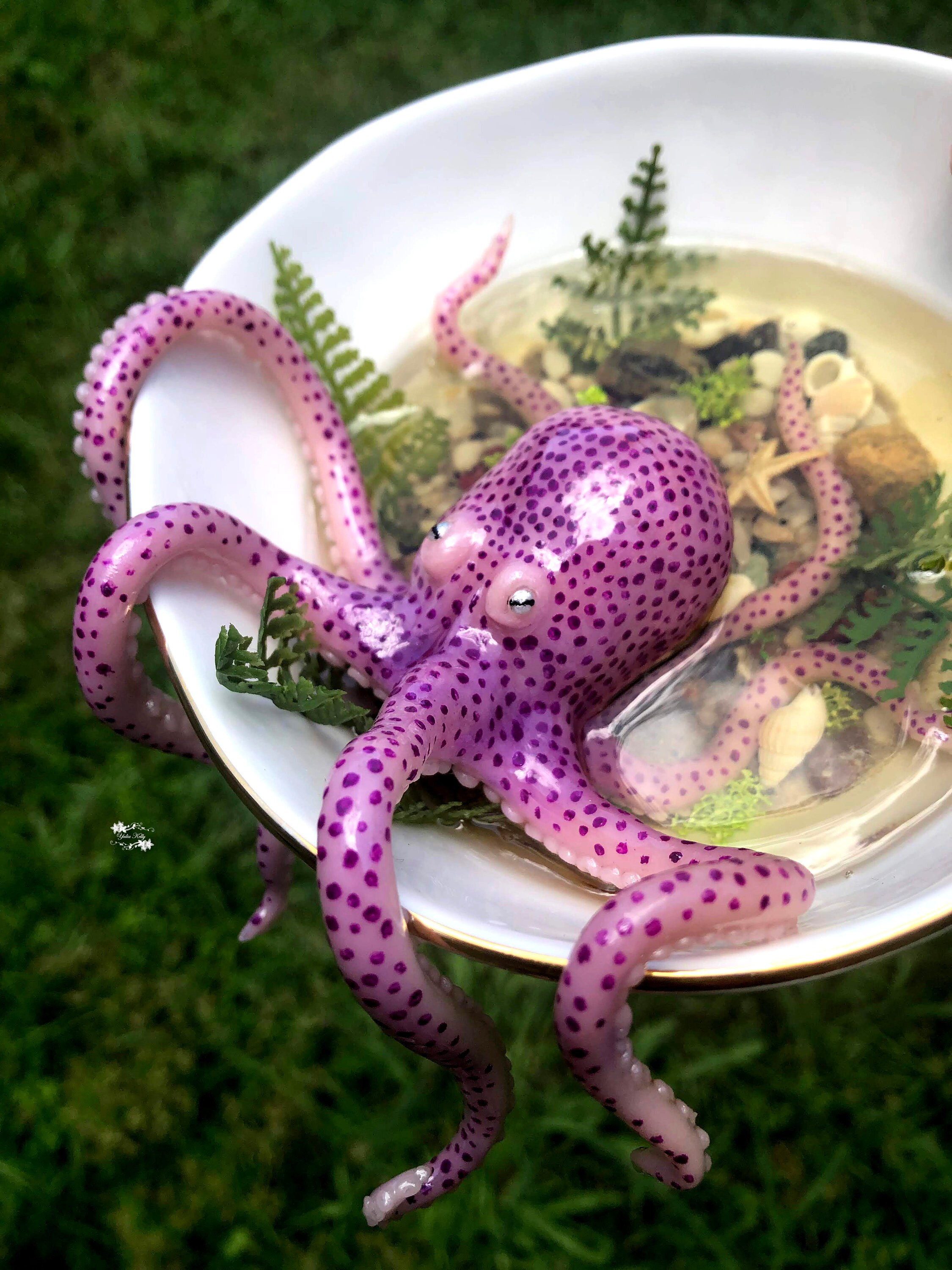 Handmade Polymer Clay Octopus, Octopus Home Decor, Octopus Polymer Clay ...