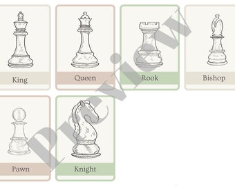 Chess Flash Cards - Etsy