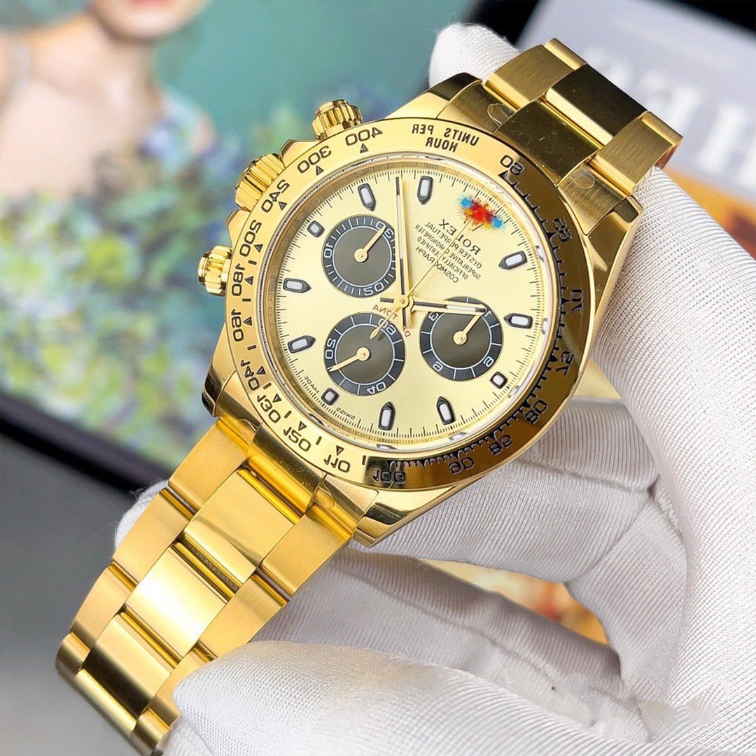 Daytona 40mm 'yellow Gold' Dial Watches Daytona - Etsy