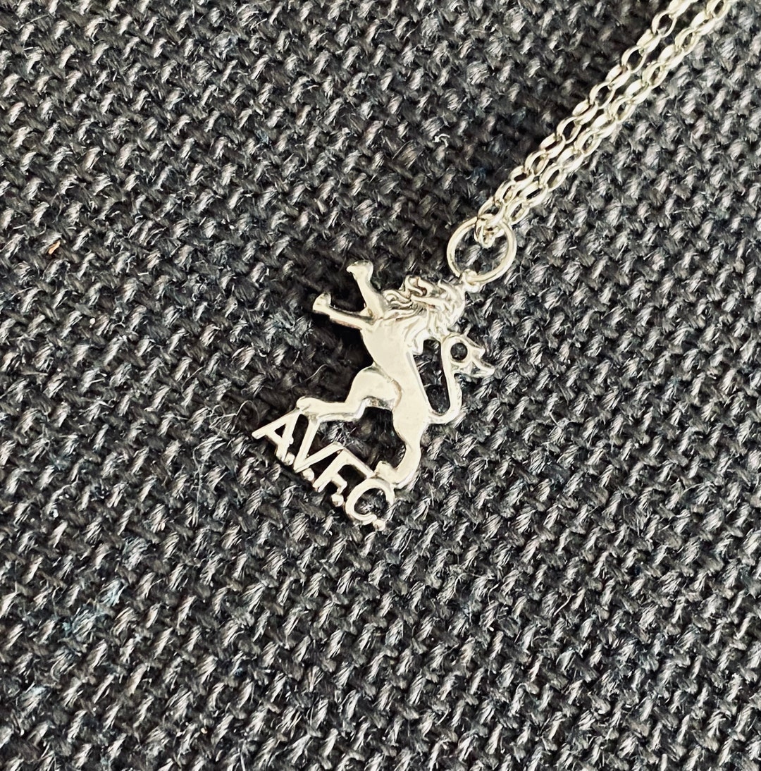 Vintage Sterling Silver Aston Villa Football Club Necklace Vintage ...