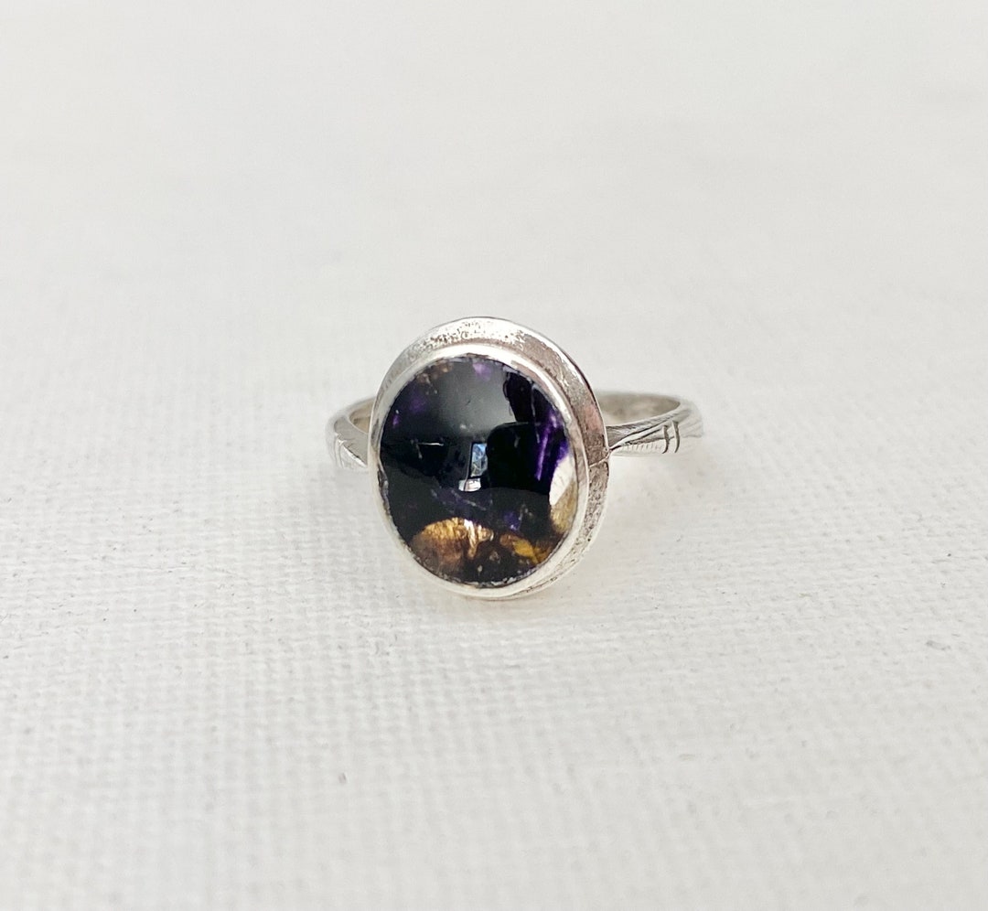 Vintage Sterling Silver Purple Stone Ring Vintage Ring Vintage ...