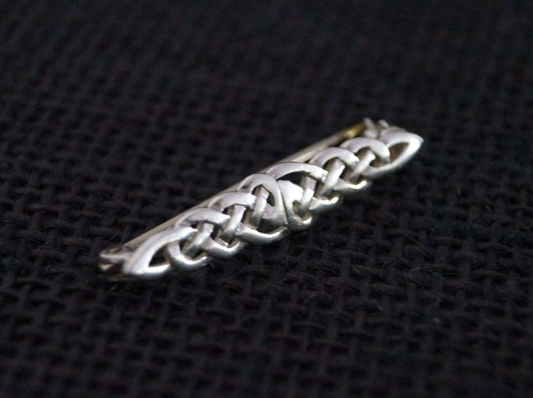 Vintage Sterling Silver Celtic Brooch - Kit Heath Brooch - Vintage ...