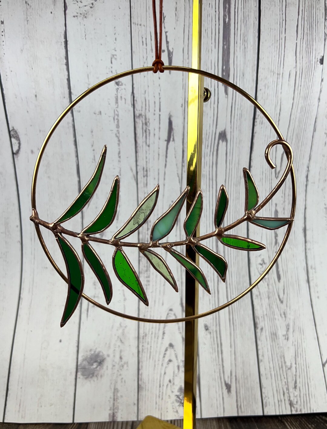 Stained Glass Fern Suncatcher - Etsy