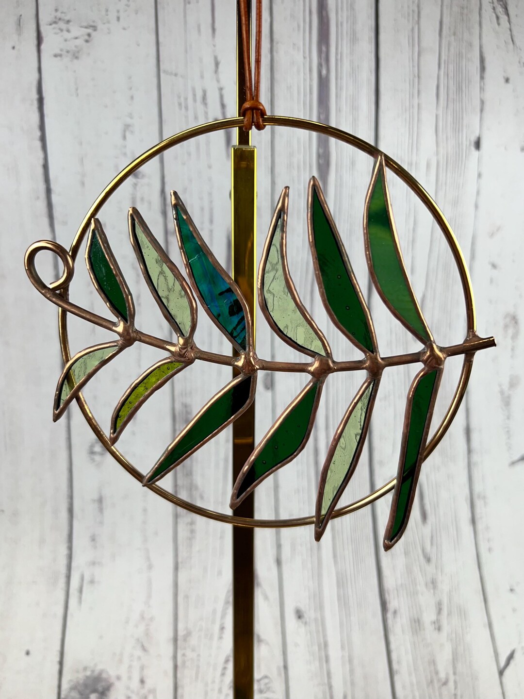 Stained Glass Fern Suncatcher - Etsy