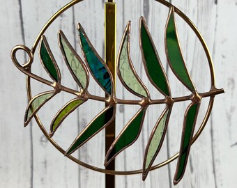 Stained Glass Fern Suncatcher - Etsy