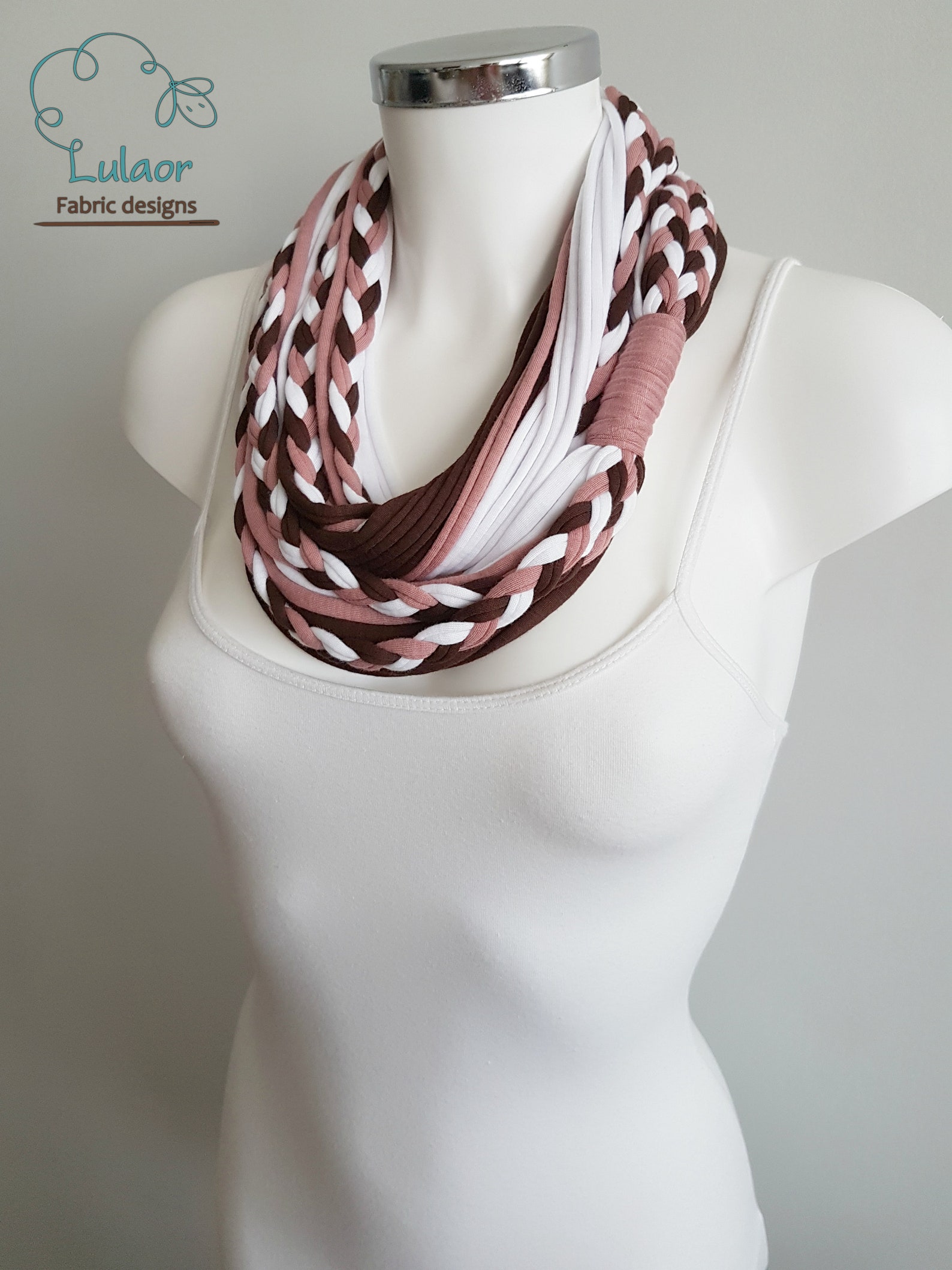 T shirt scarf infinity scarf loop scarf fabric scarf | Etsy