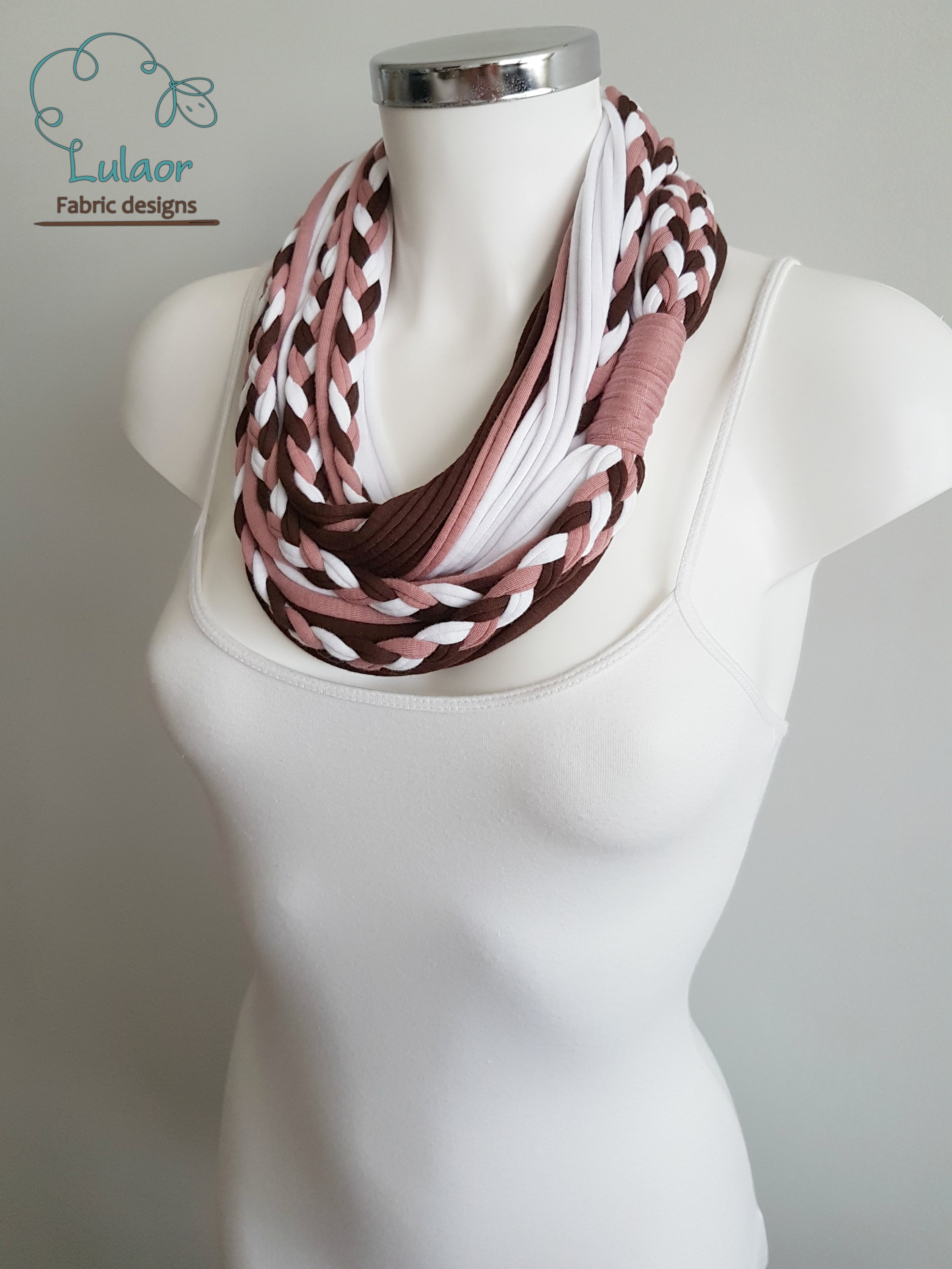 T Shirt Scarf, Infinity Scarf, Loop Scarf, Fabric Scarf, Cotton Fabric ...