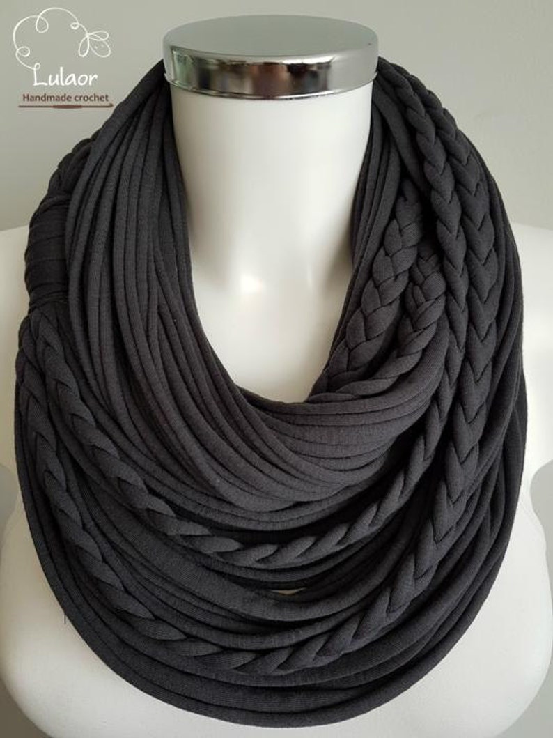 Chunky warm infinity scarf for woman t shirt infinity scarf | Etsy