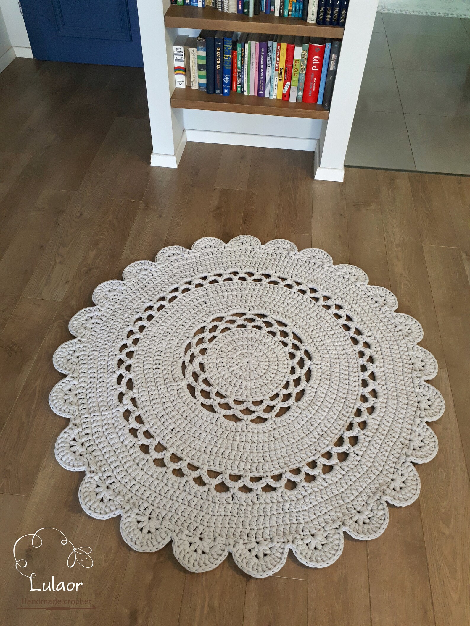 Crochet Rug Pattern Abigail Rug Doily Rug Pattern Size | Etsy