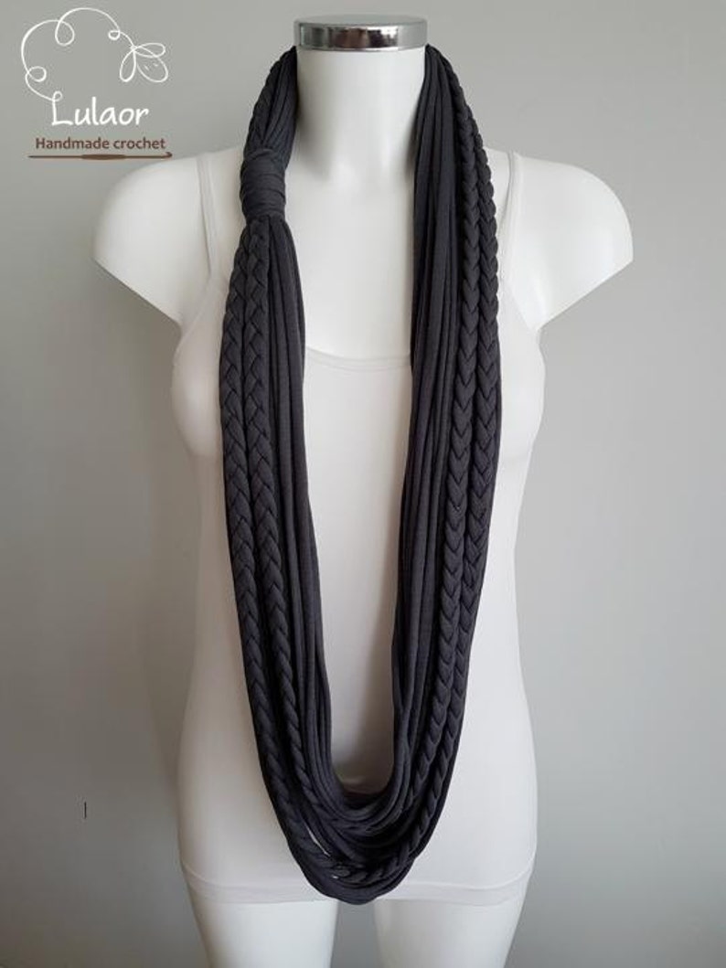 Chunky warm infinity scarf for woman t shirt infinity scarf | Etsy