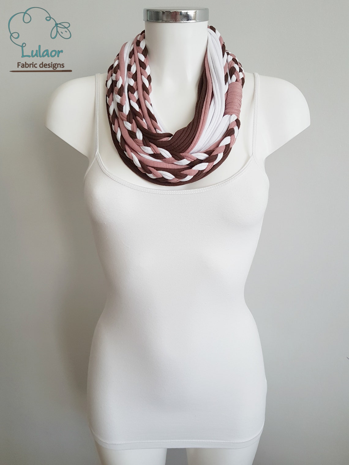 T shirt scarf infinity scarf loop scarf fabric scarf | Etsy