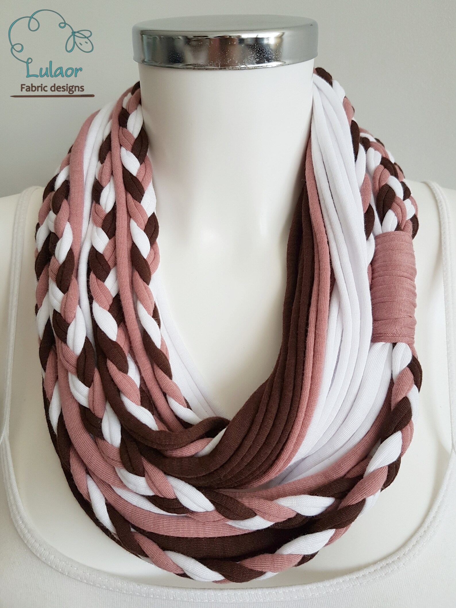 T shirt scarf infinity scarf loop scarf fabric scarf | Etsy