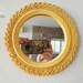 Crochet Mirror, Small Round Mirror, Shabby Chic Mirror, Vintage Style ...