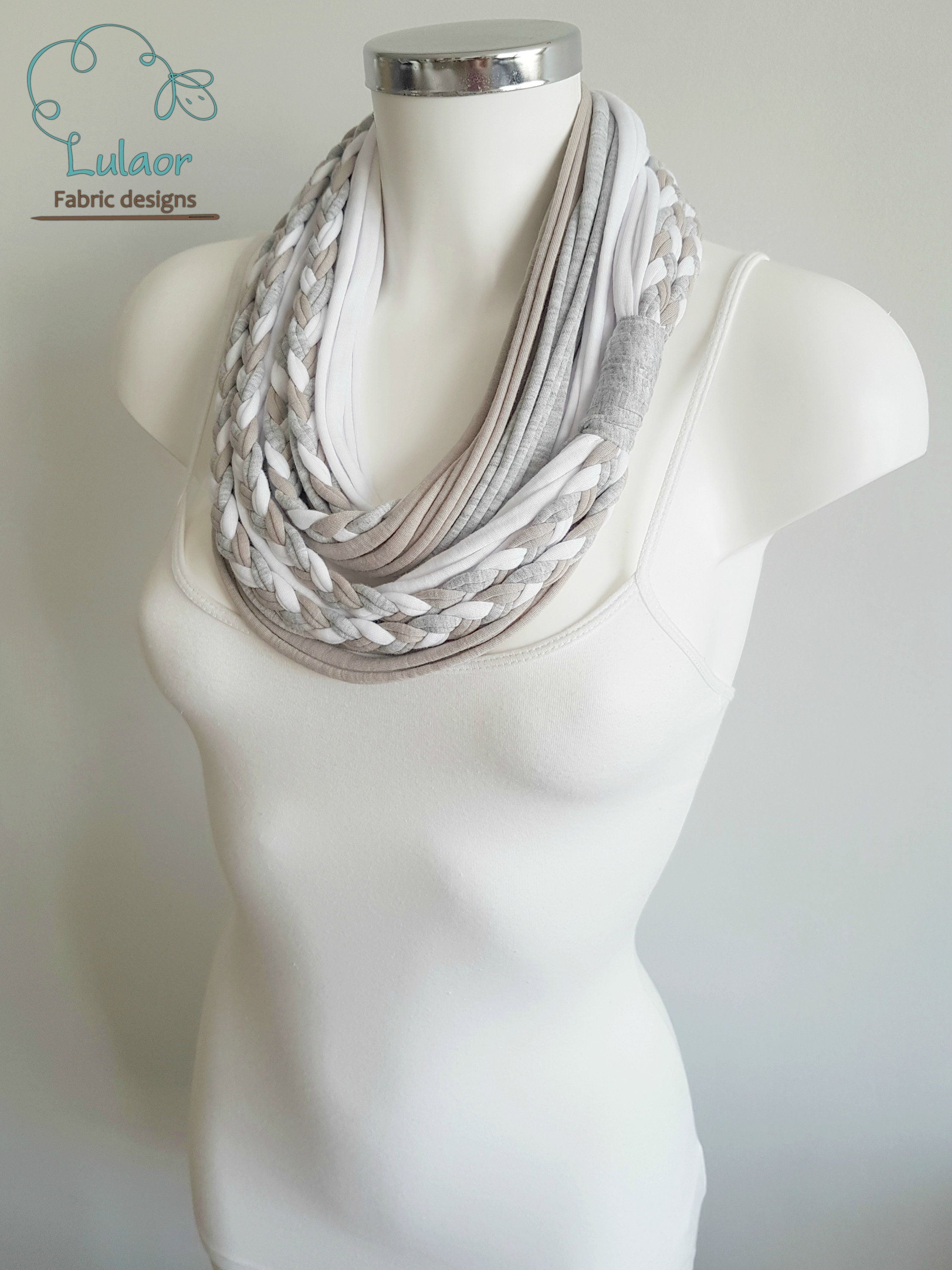 T Shirt Scarf T Shirt Infinity Scarf Loop Scarf Fabric - Etsy Israel