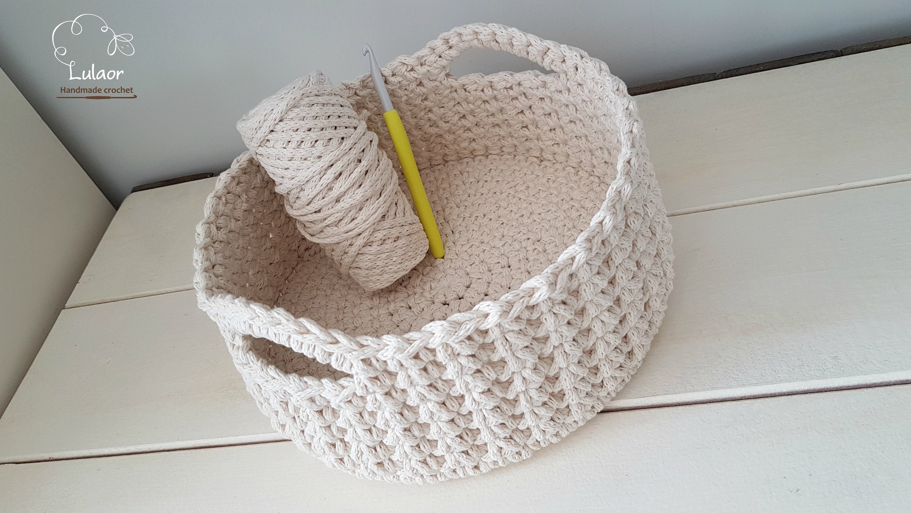 Pattern for Crochet Basket Crochet Pattern Round Basket Diy - Etsy