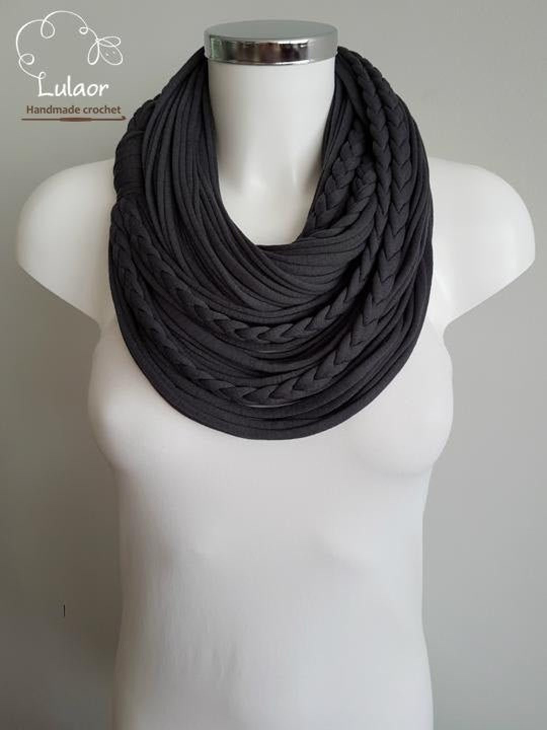 Chunky Warm Infinity Scarf for Woman, T Shirt Infinity Scarf, Loop ...